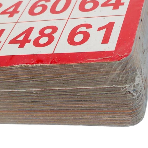 Source Unknown | Games | Sealed Pack Of Cardboard Bingo Cards Red ...